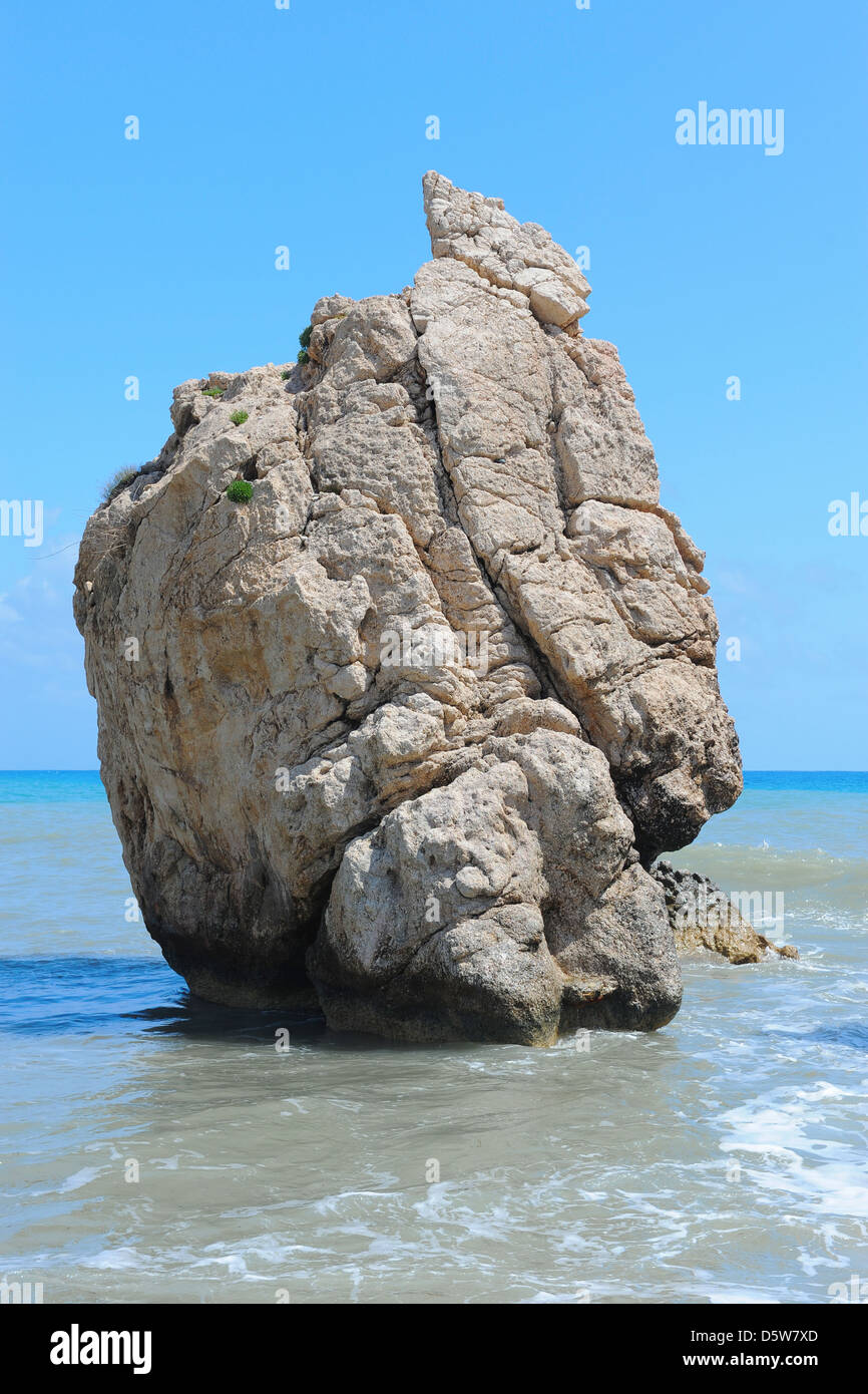 Sea rock birthplace of Aphrodite Stock Photo - Alamy
