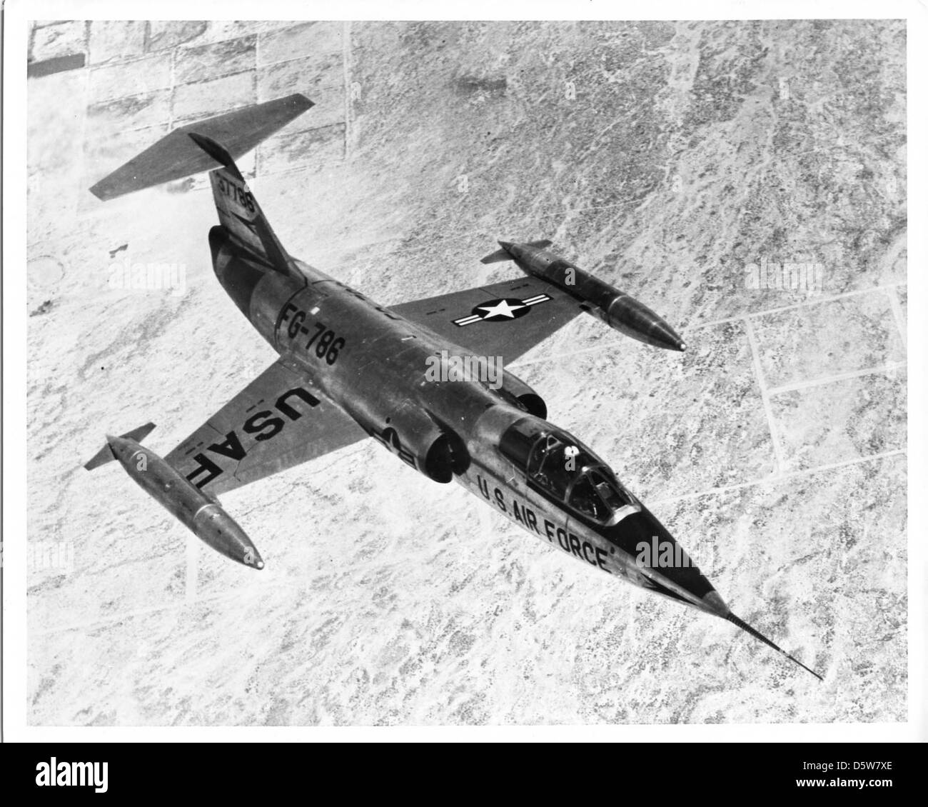 The Lockheed XF-104-LO 'Starfighter' is a prototype supersonic ...