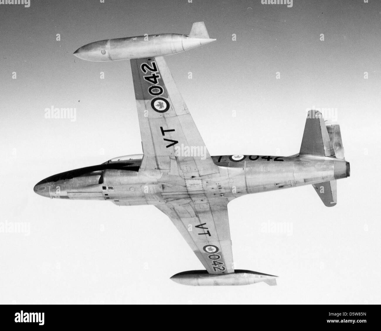 The Canadair CT-33 Silver Star, a modified version of the Lockheed T-33 ...
