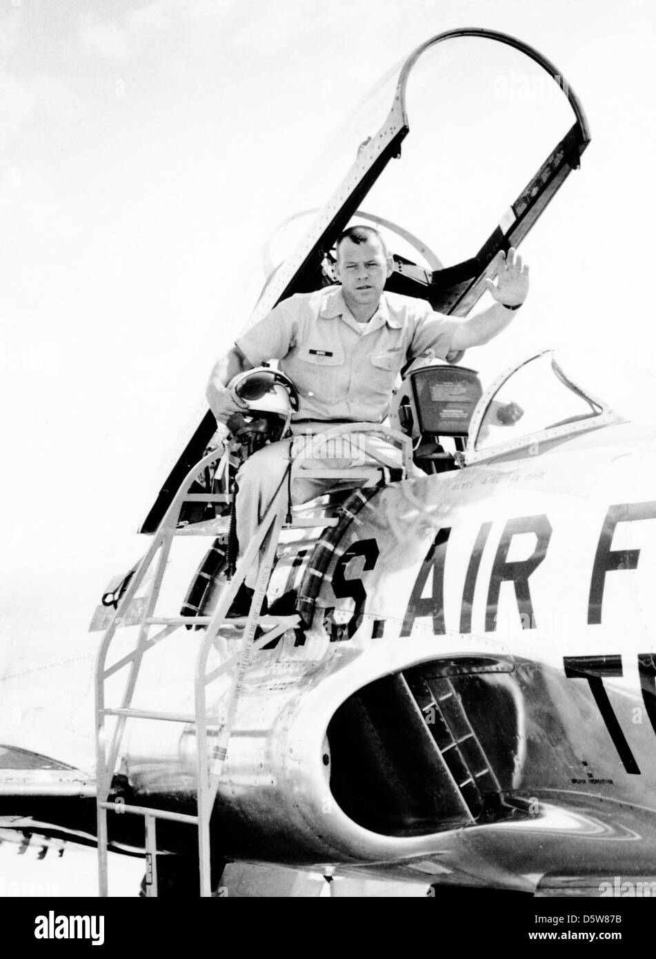 Lockheed T-33A "Shooting Star" pilot Capt. Ward of the 3505th Pilot ...