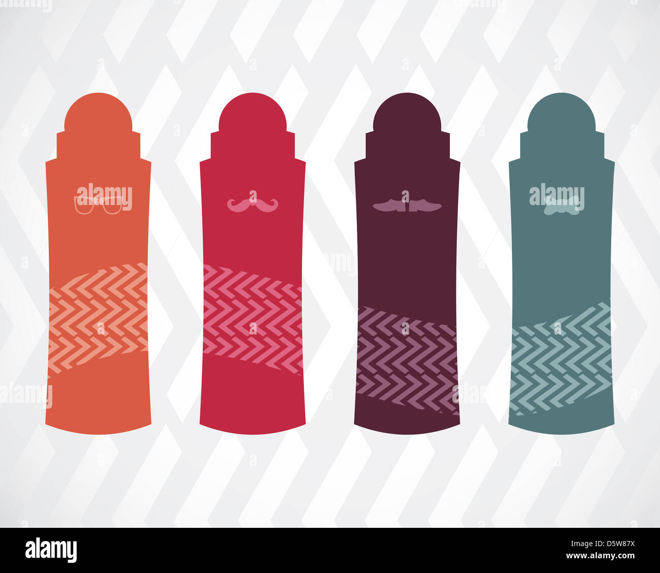 special stickers set with hipster design Stock Photo - Alamy