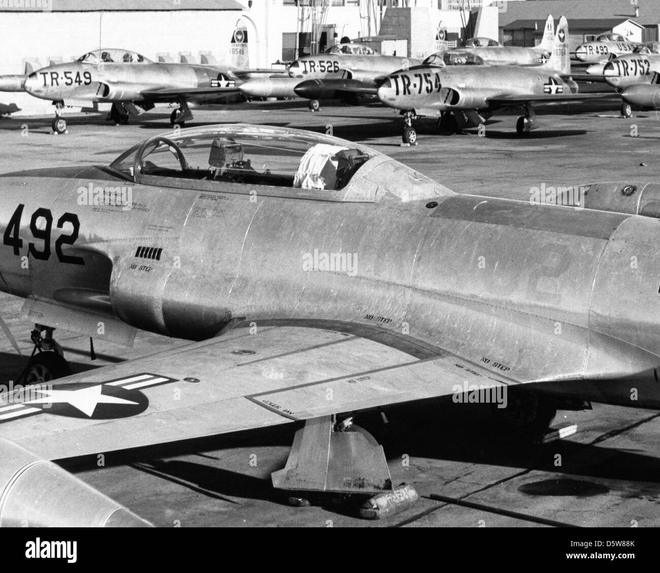 Lockheed Shooting Star Black and White Stock Photos & Images - Alamy
