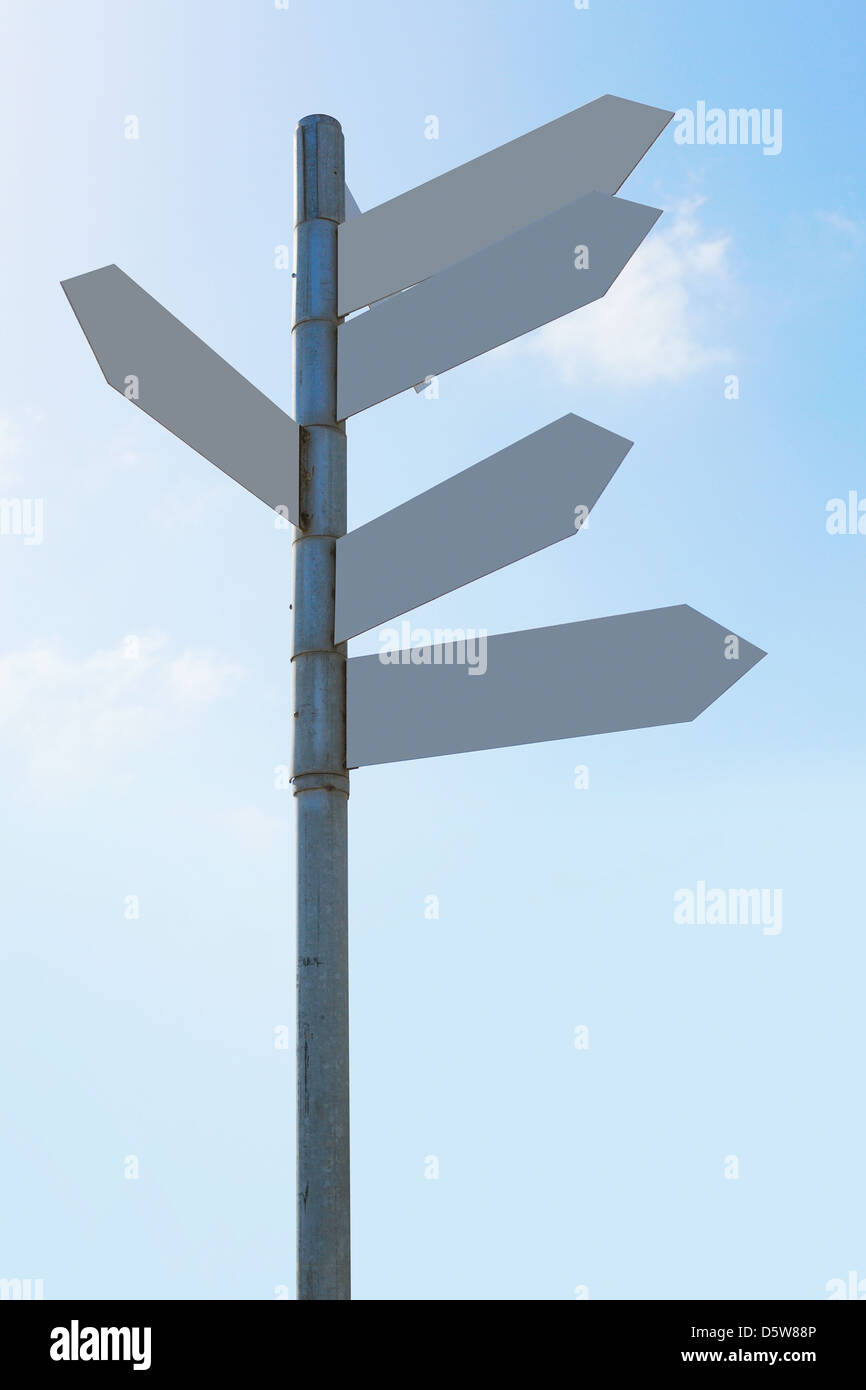 metal pointer on the blue sky Stock Photo - Alamy