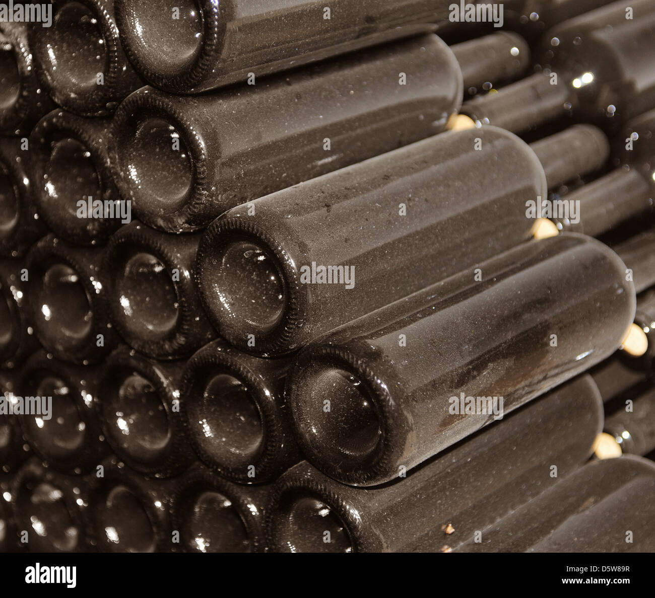 Old bottles of red wine Stock Photo - Alamy