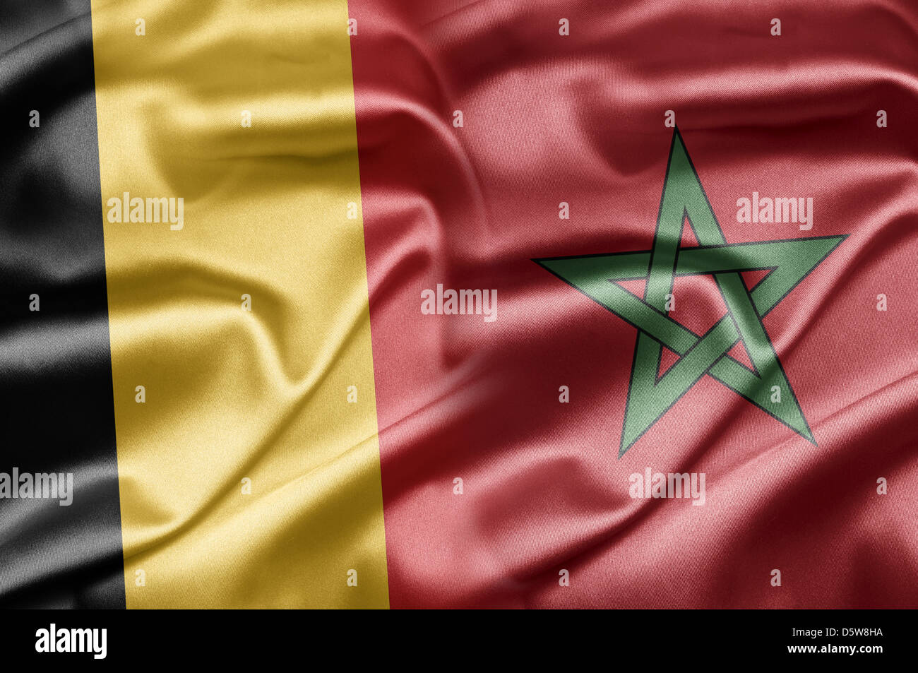 Belgium morocco flag hi-res stock photography and images - Alamy