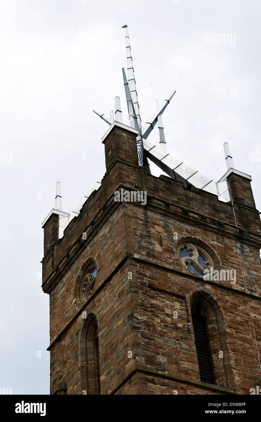 The spire of St Michael's Church in Linlithgow, West Lothian, Scotland ...