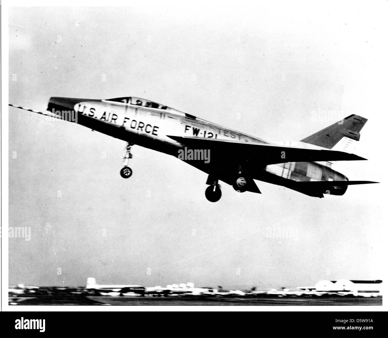 The North American F-100D Super Sabre prototype was an early version of ...