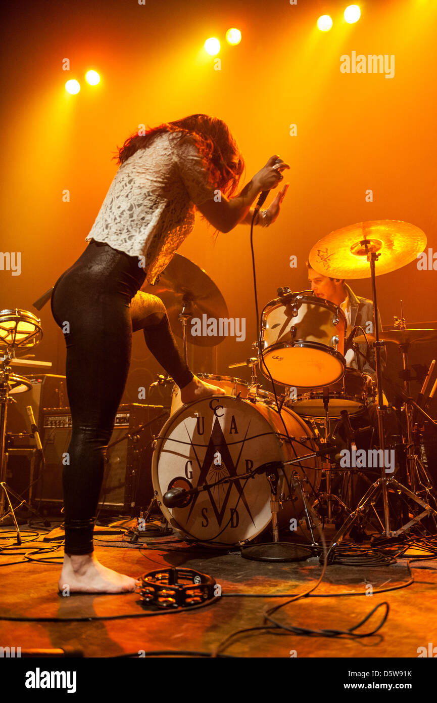American band Kitten performing on April 2, 2013 at The Vic Theater in ...