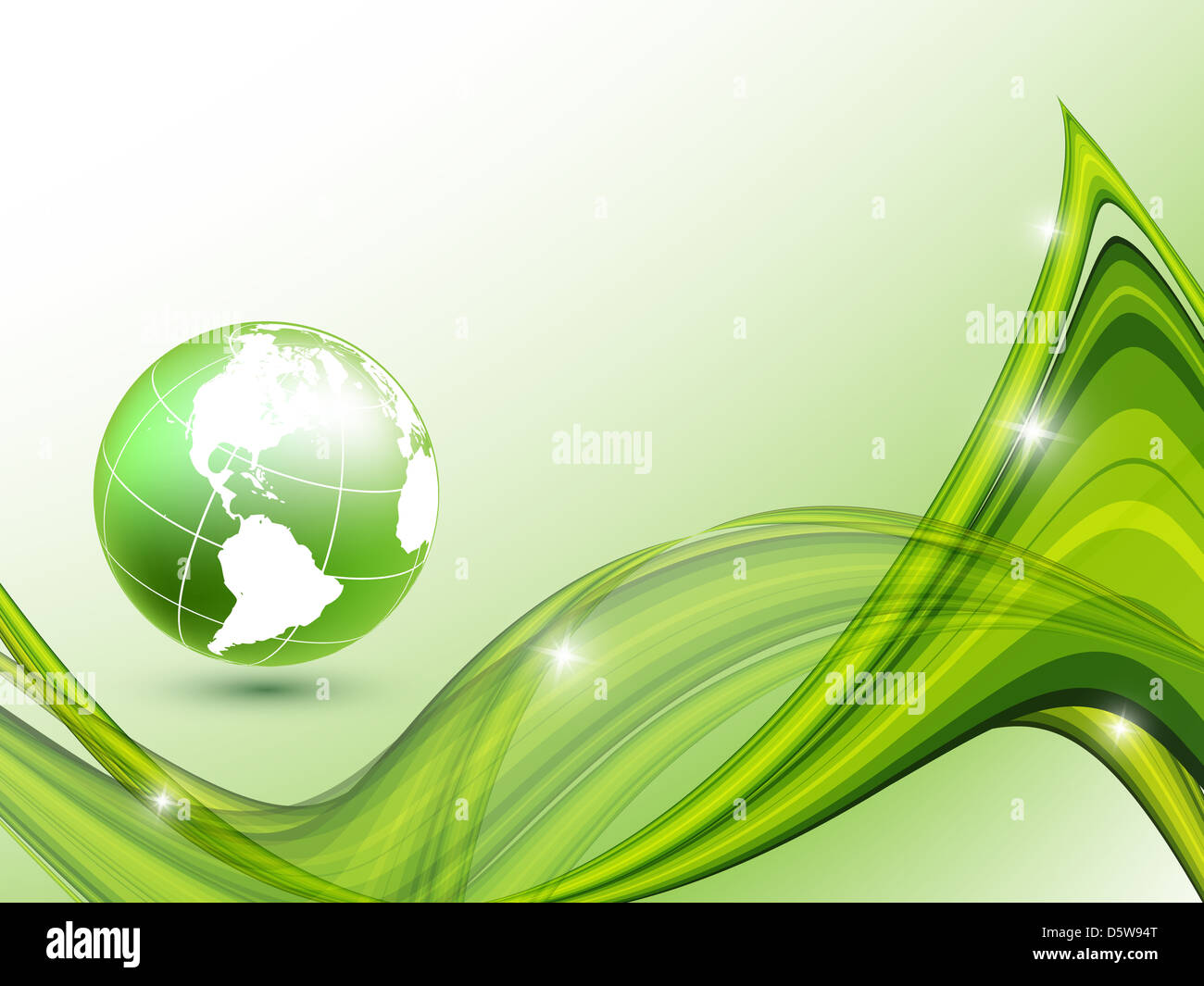 wavy background with copy space and globe Stock Photo - Alamy