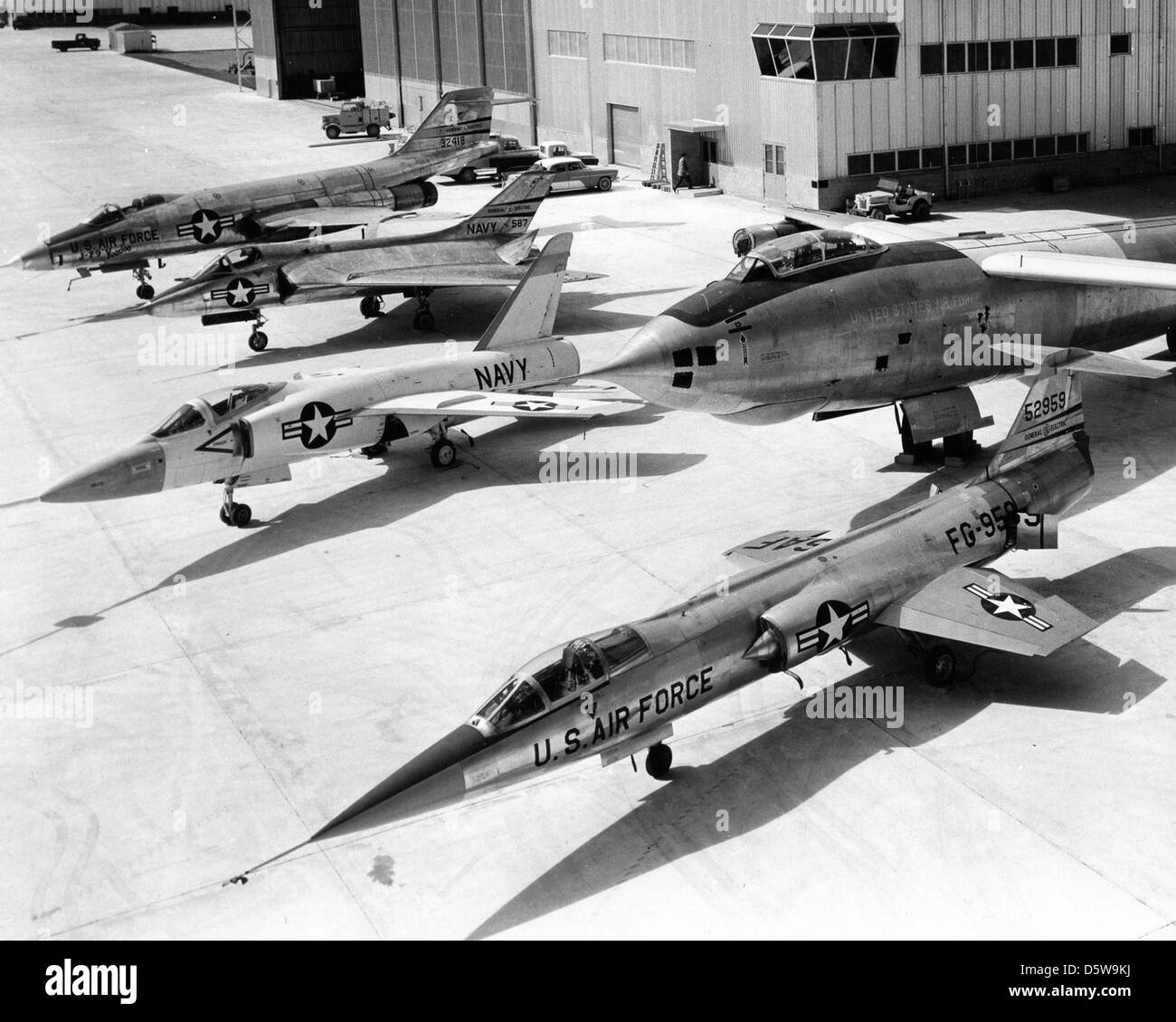 An aircraft display at Edwards Air Force Base, California, showcasing ...