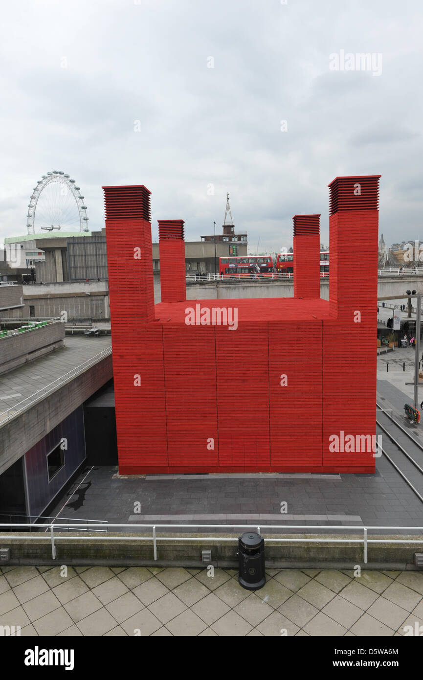 Southbank, London, UK. 9th April 2013. "The Shed" a temporary theatre ...