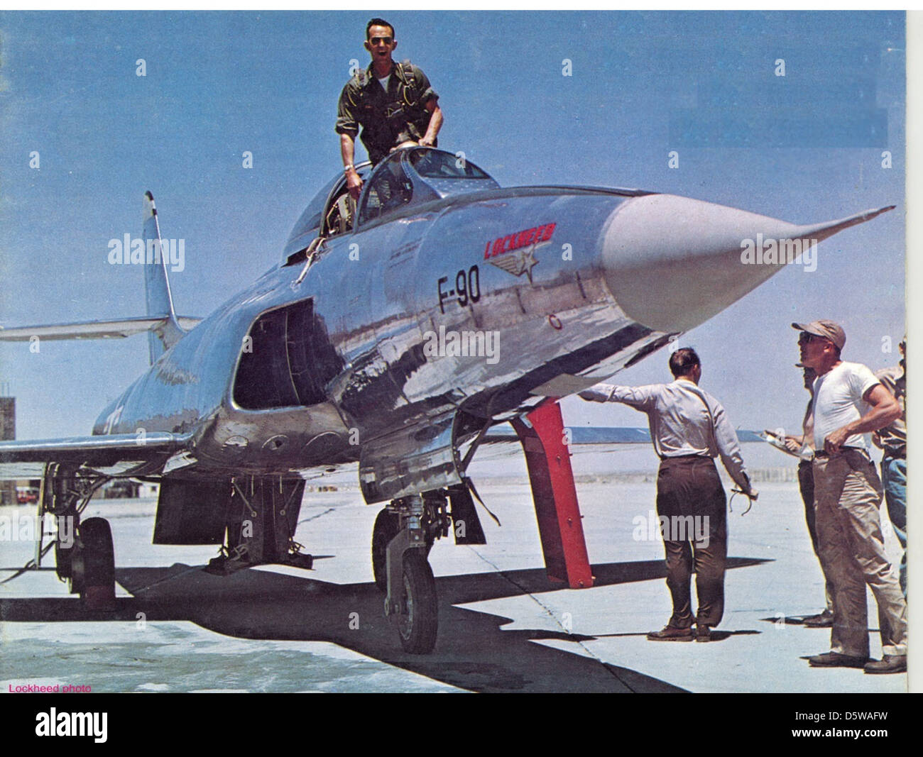 Lockheed XF-90 with Lockheed Chief Test Pilot Anthony "Tony" LeVier ...