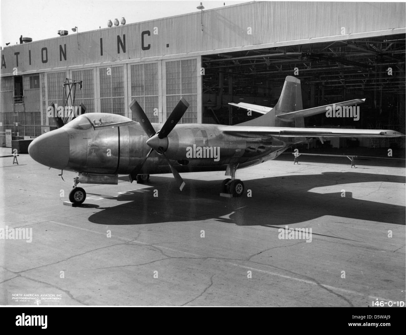 North American XAJ-1 "Savage" 1948 rollout Stock Photo - Alamy