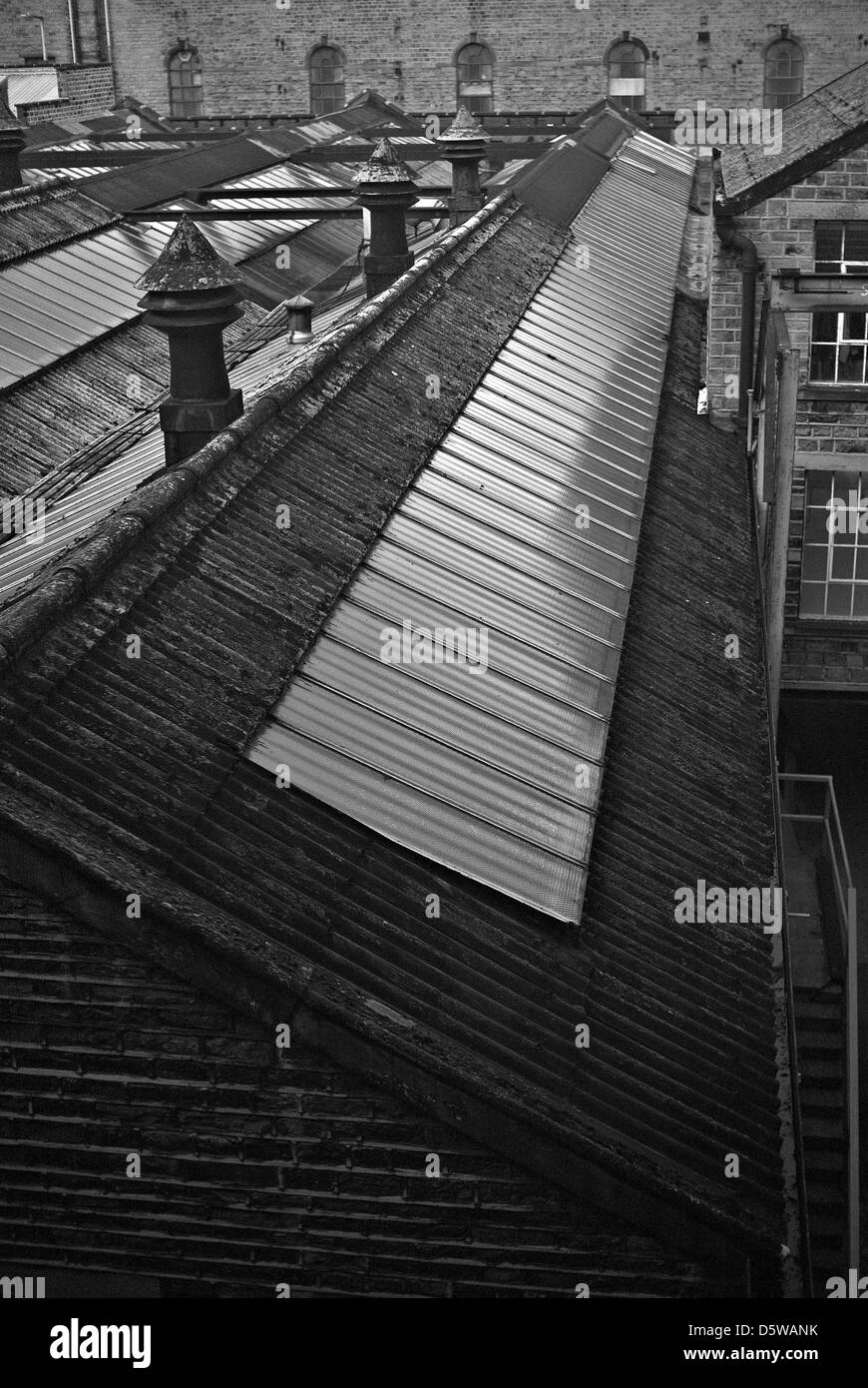 A scene of an old Yorkshire mill Stock Photo - Alamy