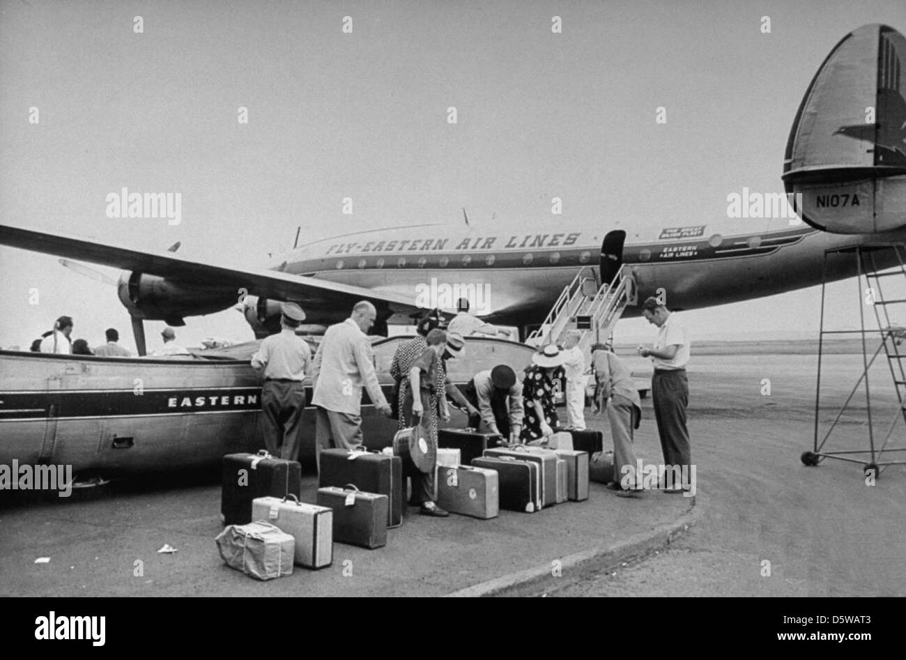 The Eastern Airlines Lockheed 'Constellation' was a propeller-driven ...