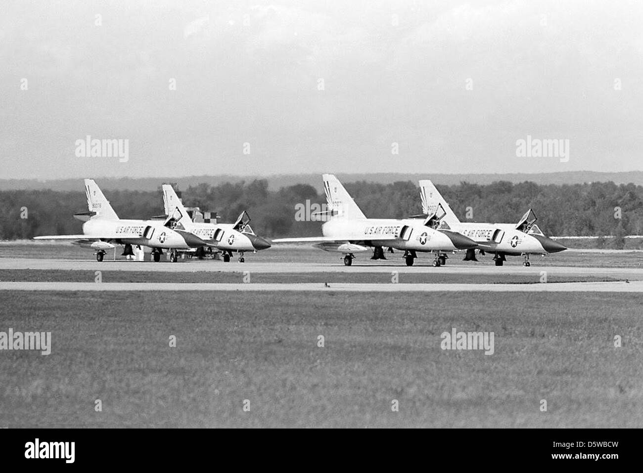Convair F-106 "Delta Darts" of the 49th FIS at Griffis AFB, N.Y Stock ...