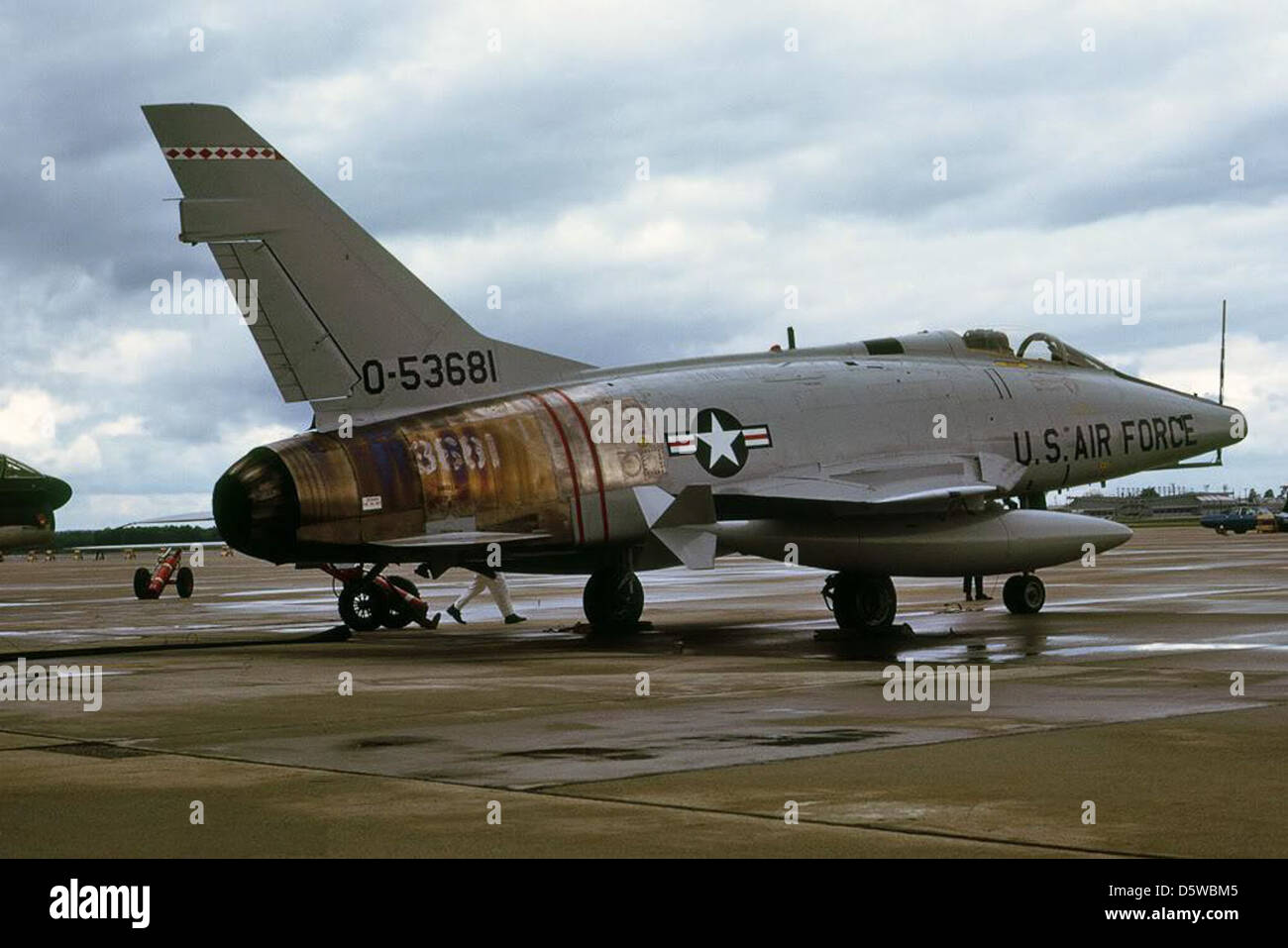 North American F-100D-25-NA "Super Sabre" at Hanscom AFB, MA, June 10 ...