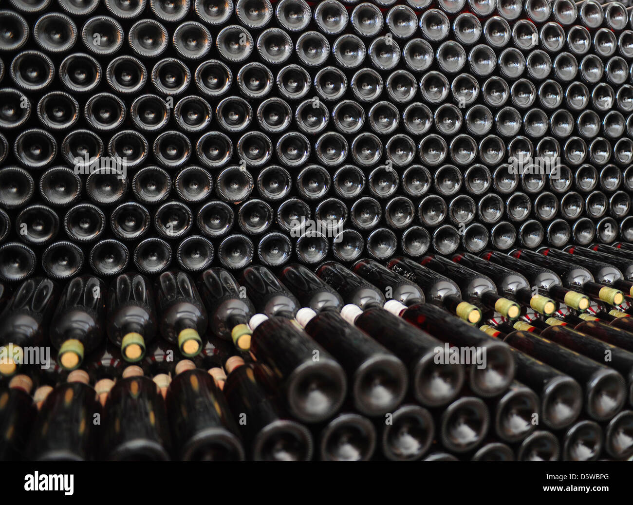Old bottles of red wine Stock Photo - Alamy