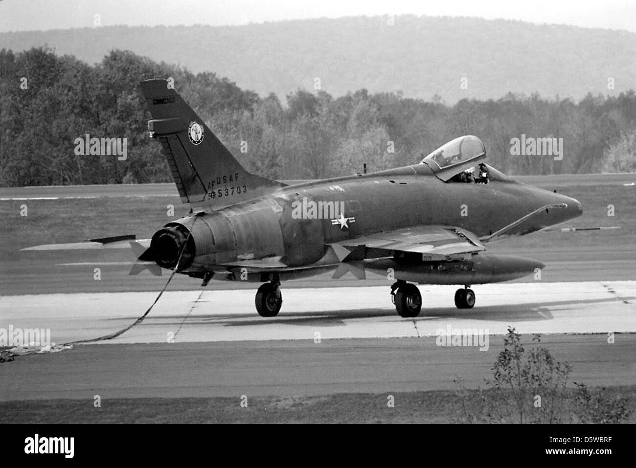 The North American F-100D-30-NA Super Sabre of the Connecticut Air ...