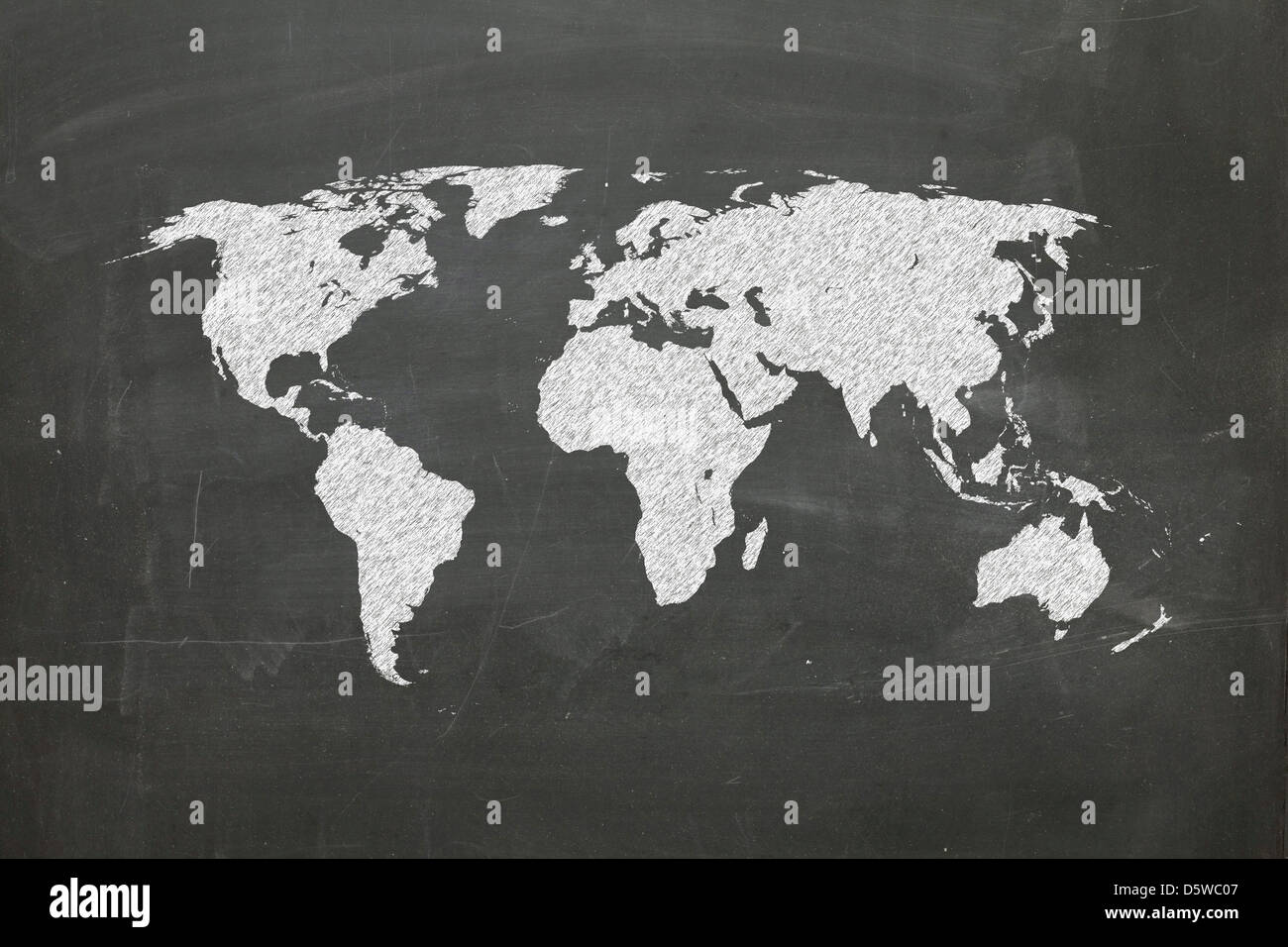 world map on chalk board, world map from www.lib.utexas.edu Stock Photo ...