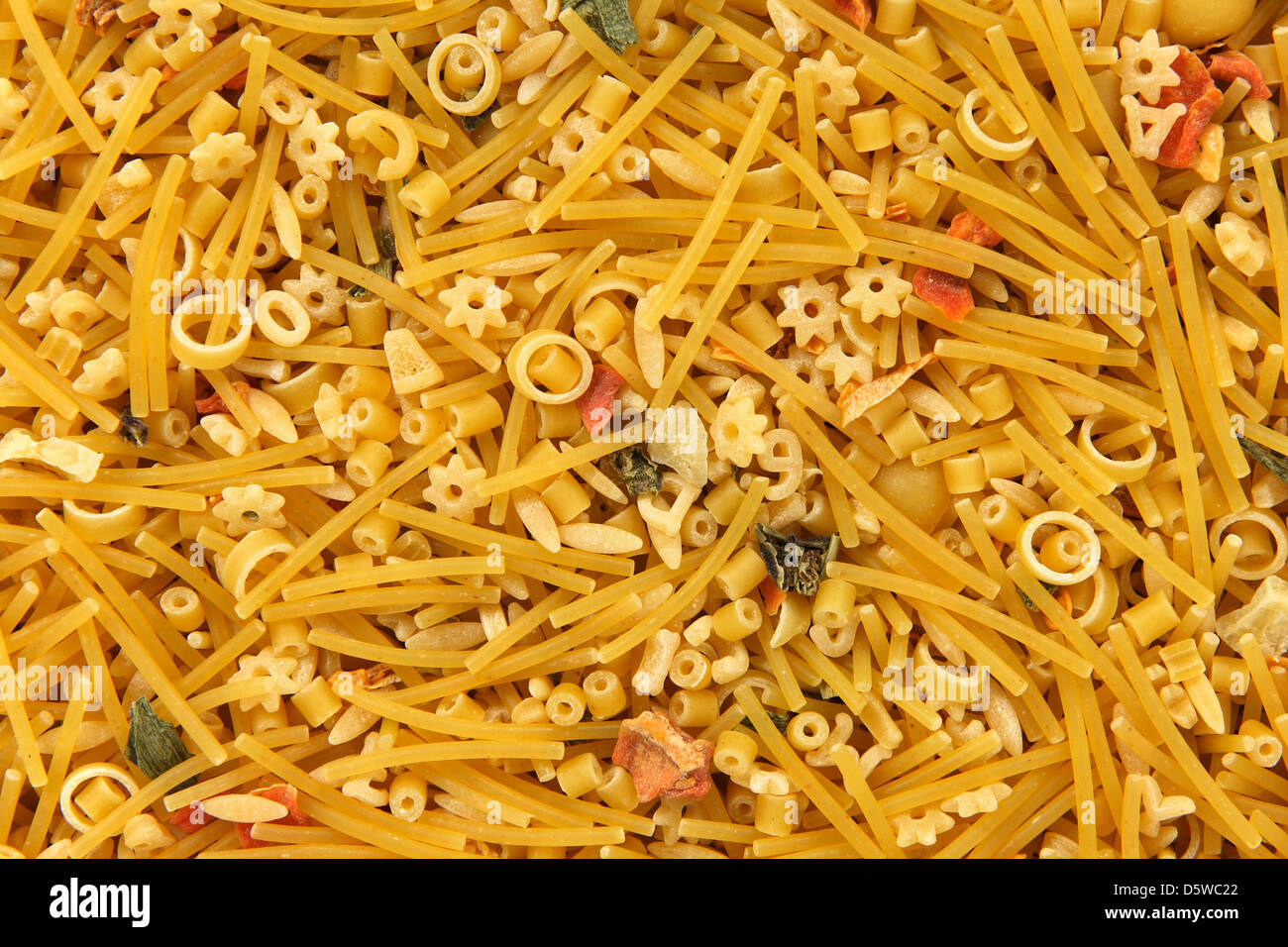 Mixed noodles background. Abstract food textures Stock Photo - Alamy