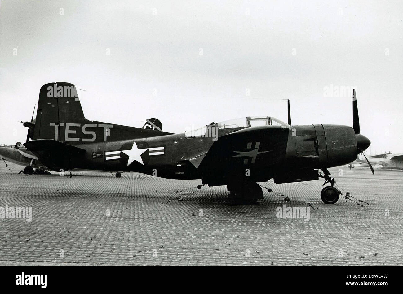 Douglas BTD-1 Destroyer aircraft on the tarmac at NAS Alameda ...