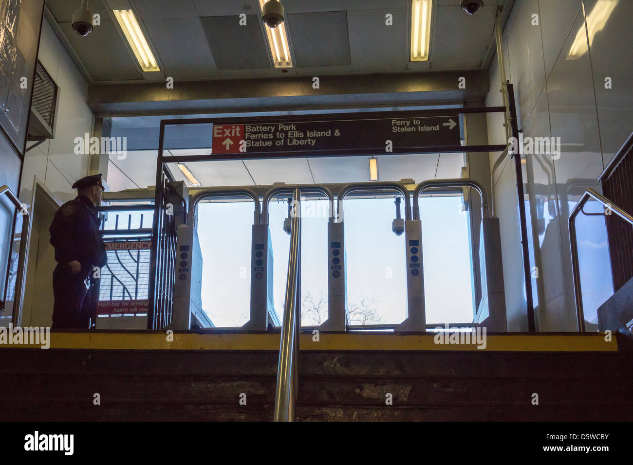 The South Ferry Terminal of the New York City subway is seen on its ...