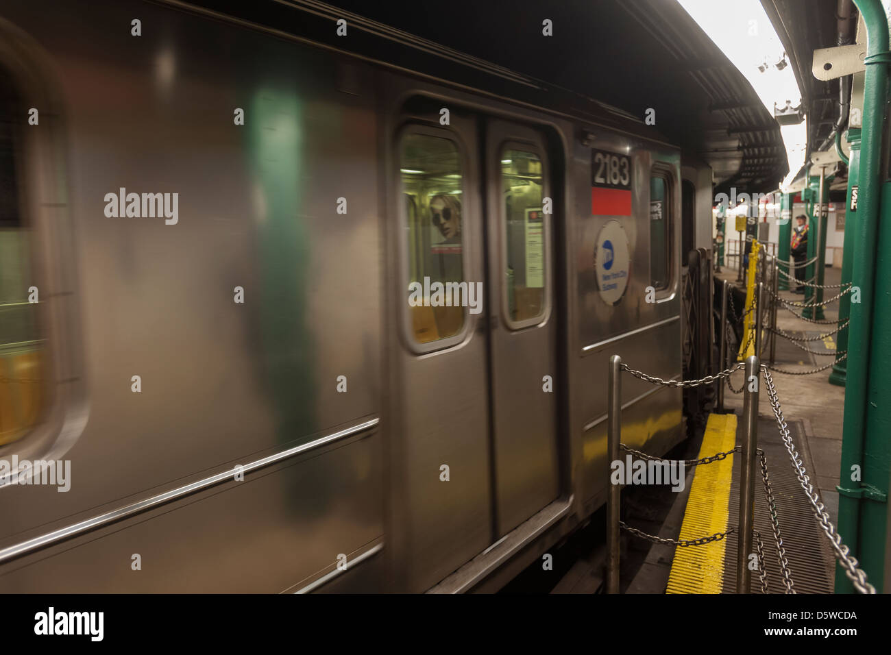 The South Ferry Terminal of the New York City subway is seen on its ...
