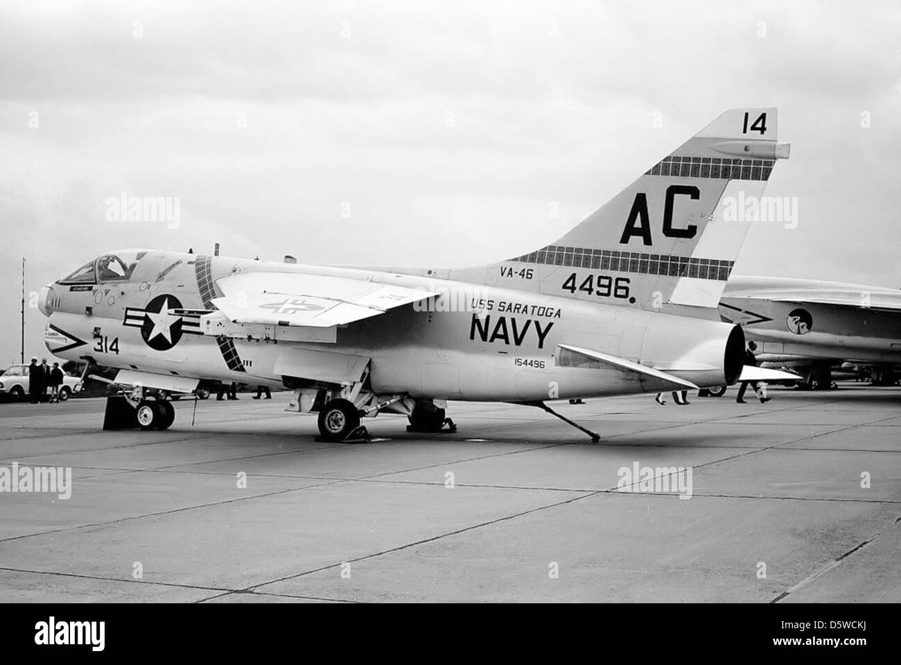 LTV A-7B-3-CV "Corsair II" of VA-46 aboard the USS SARATOGA Stock Photo ...
