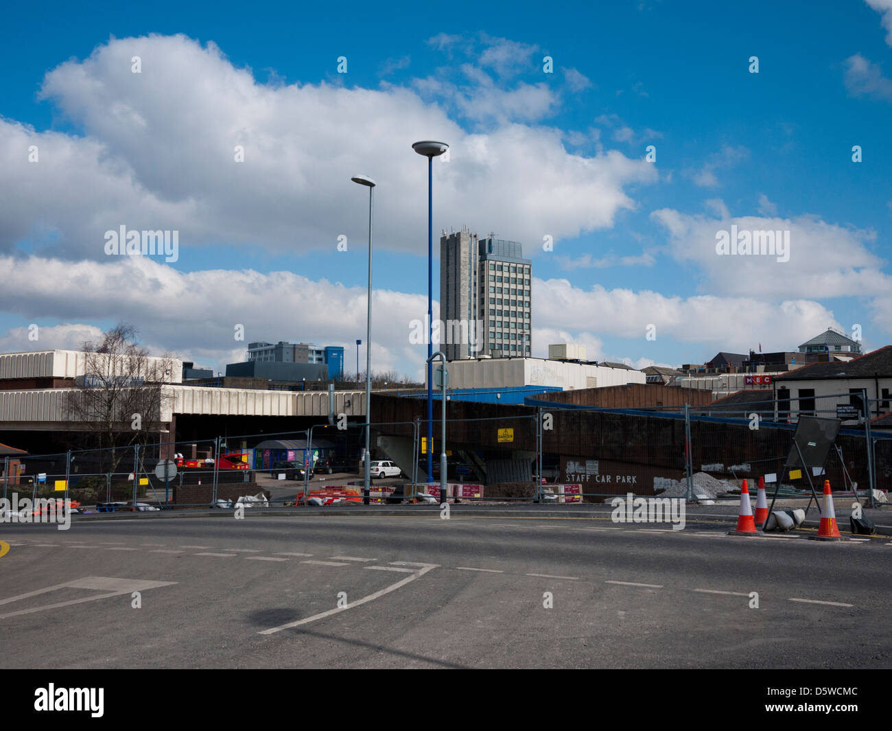 Distant view of Oldham Civic Centre Local Government Offices, Oldham ...