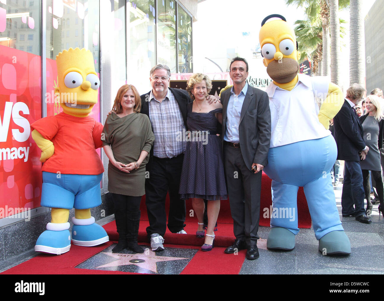 Nancy Cartwright, Matt Groening, Yeardley Smith, Hank Azaria Creator of ...