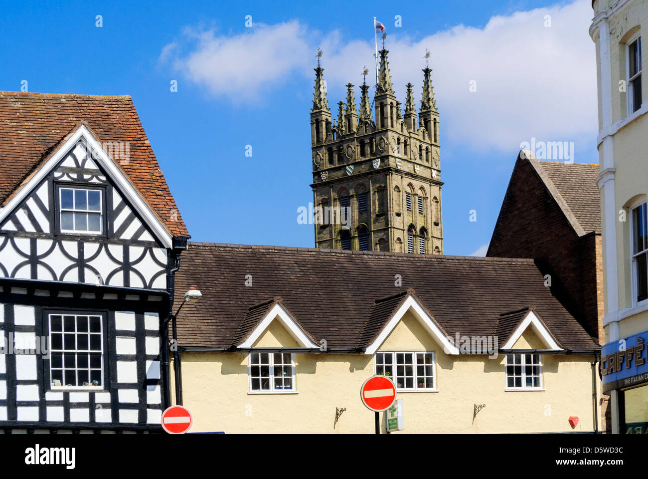 Old buildings in Warwick Stock Photo - Alamy