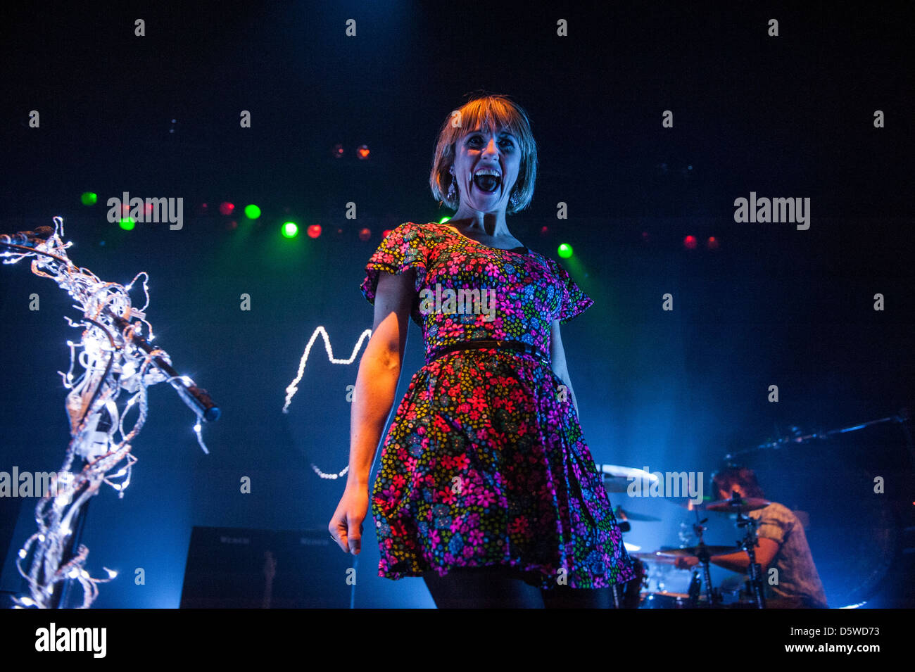 Welsh band The Joy Formidable performing on April 2, 2013 at The Vic ...