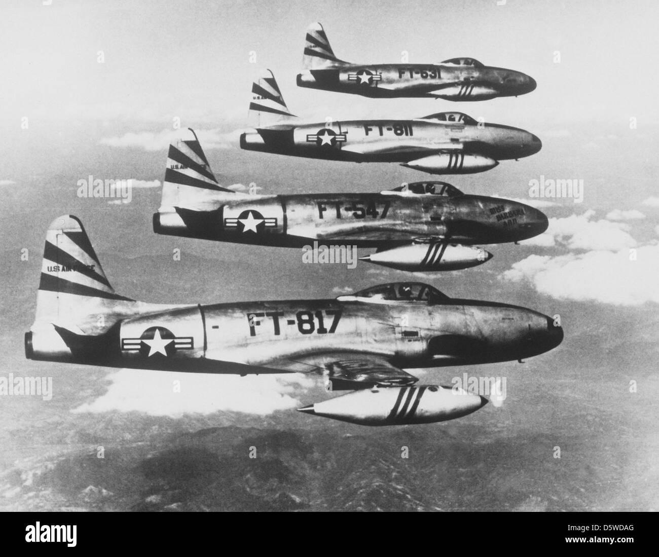 lockheed-f-80-shooting-stars-stock-photo-alamy