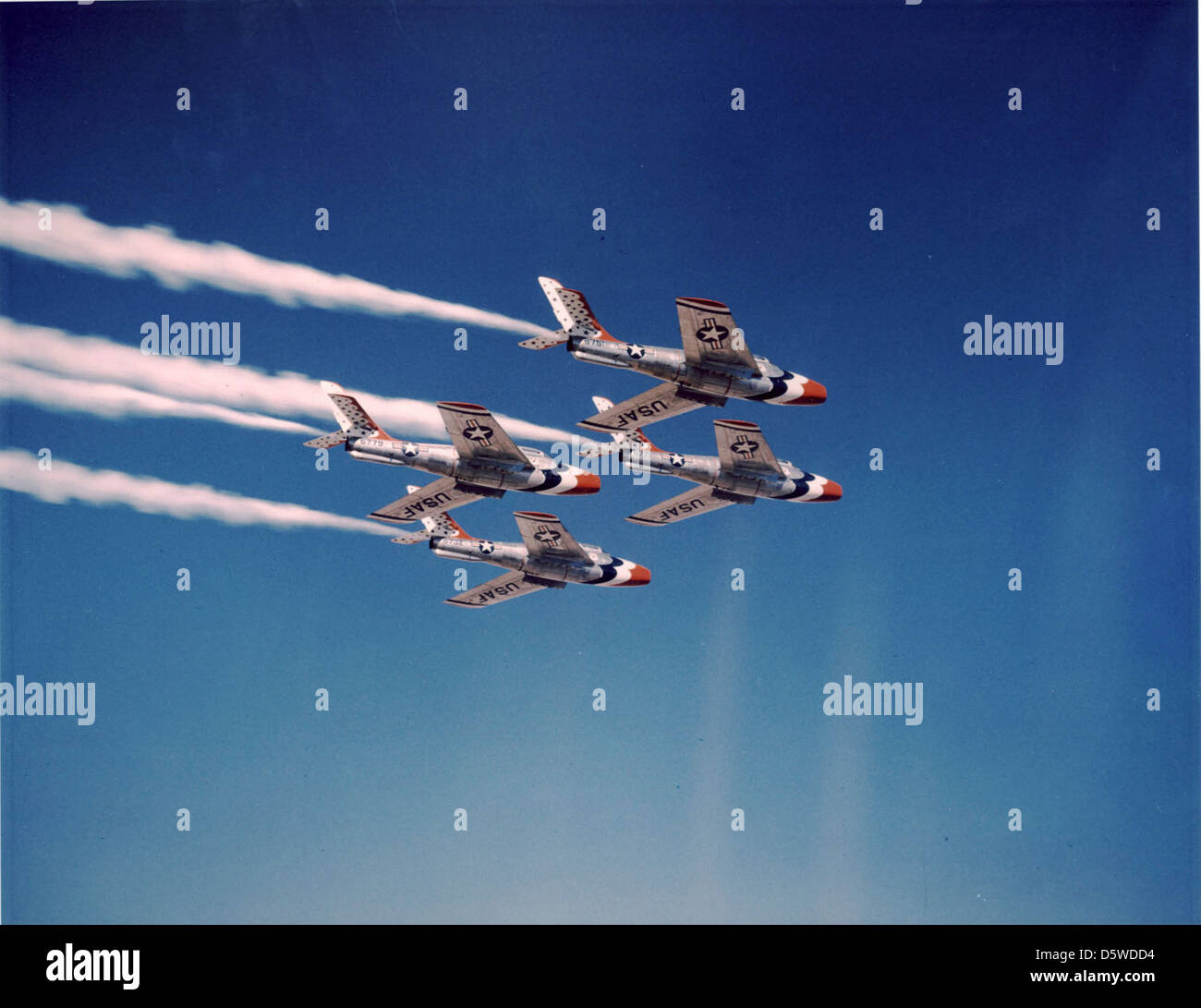 The U.S. Air Force Thunderbirds perform air demonstrations with ...