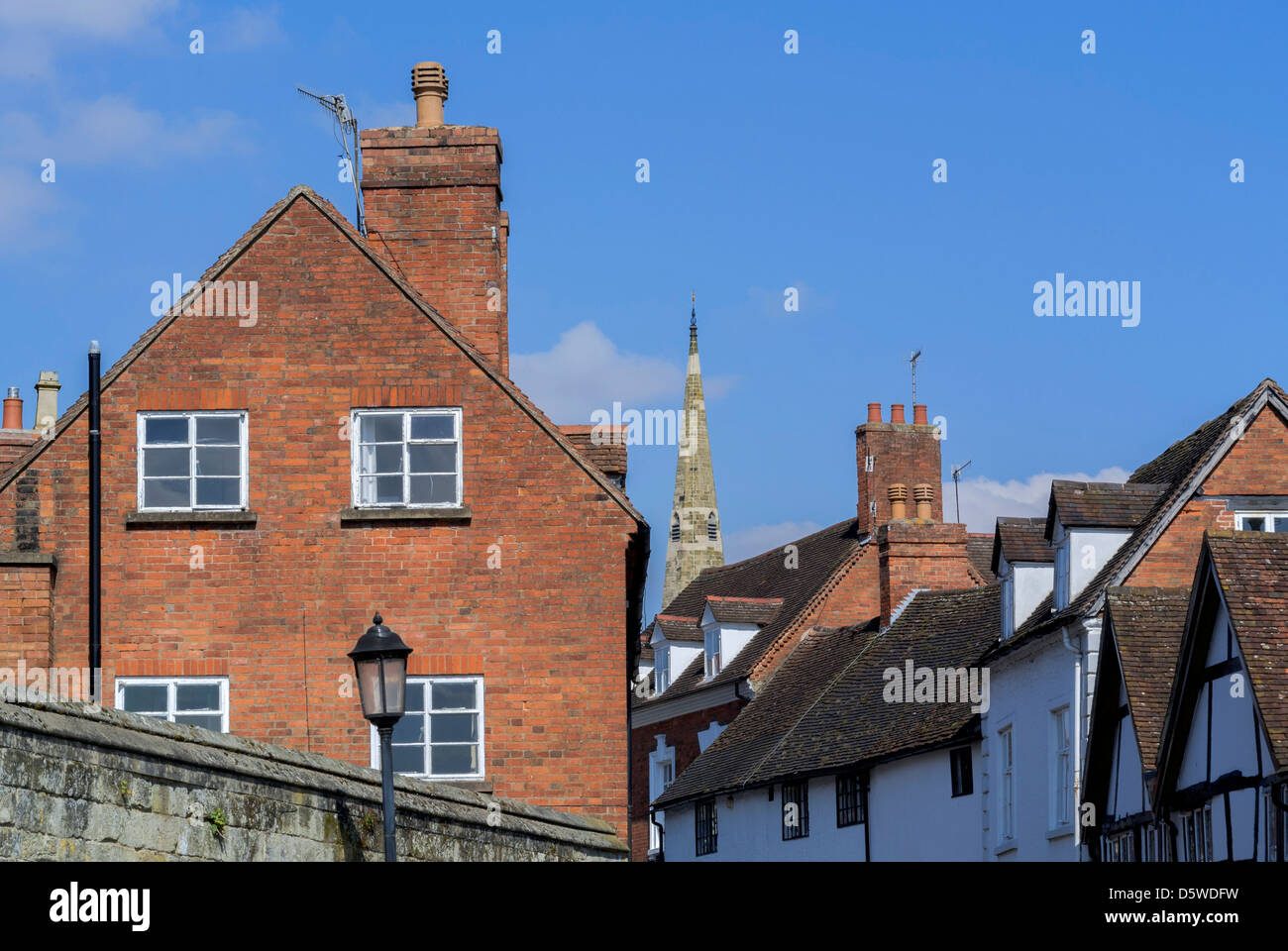 Old buildings in Warwick Stock Photo - Alamy