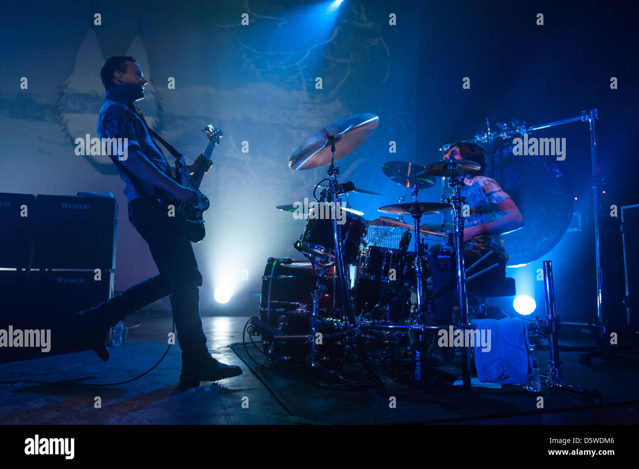 Welsh band The Joy Formidable performing on April 2, 2013 at The Vic ...