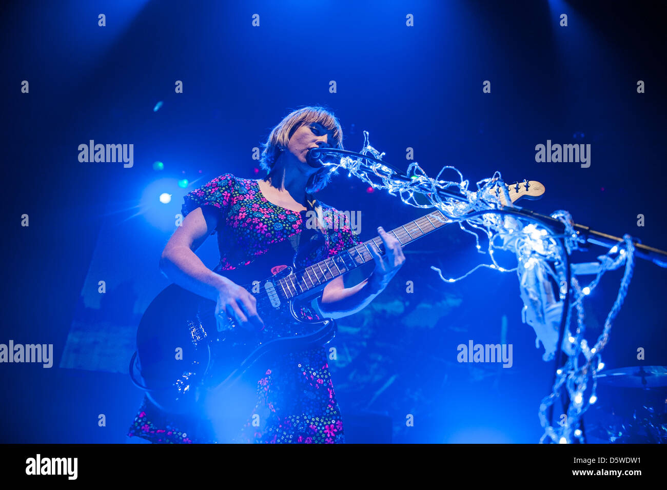 Welsh band The Joy Formidable performing on April 2, 2013 at The Vic ...