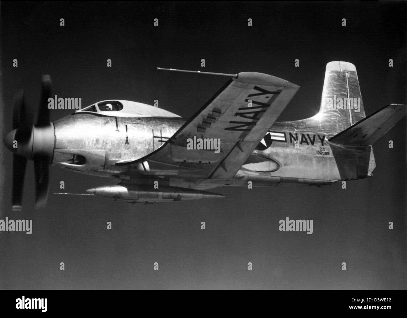 The Douglas XA2D-1 'Skyshark', a prototype aircraft, made its first ...