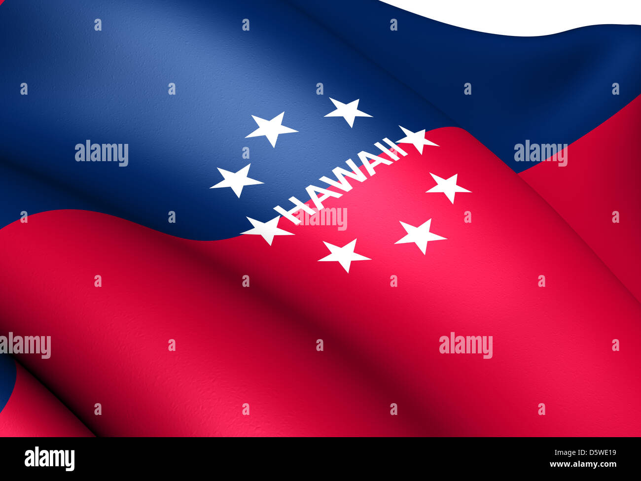 Flag of the Governor of Hawaii. Close Up Stock Photo - Alamy
