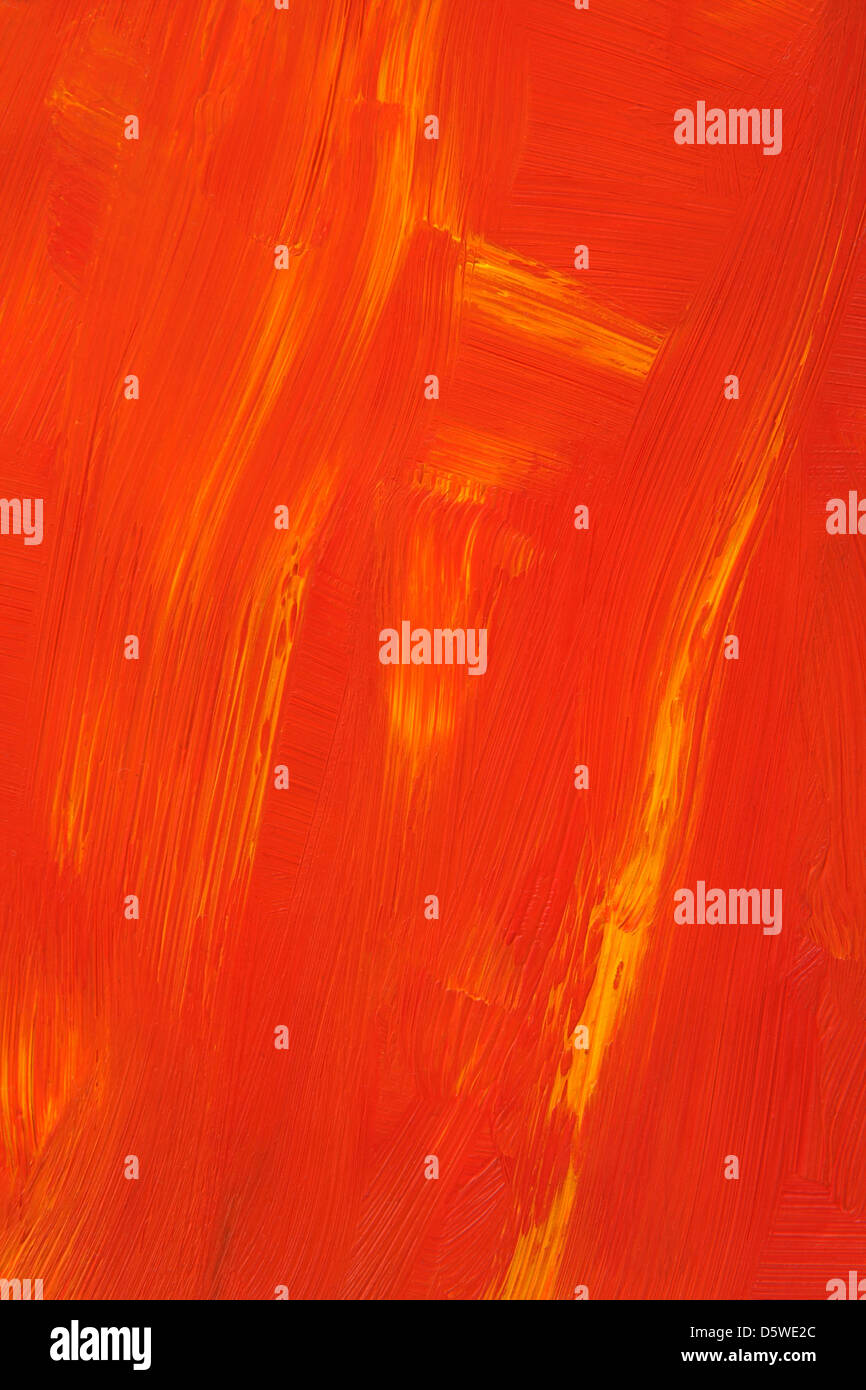 Texture of an abstract orange oil painting. Hand-painted Stock Photo ...