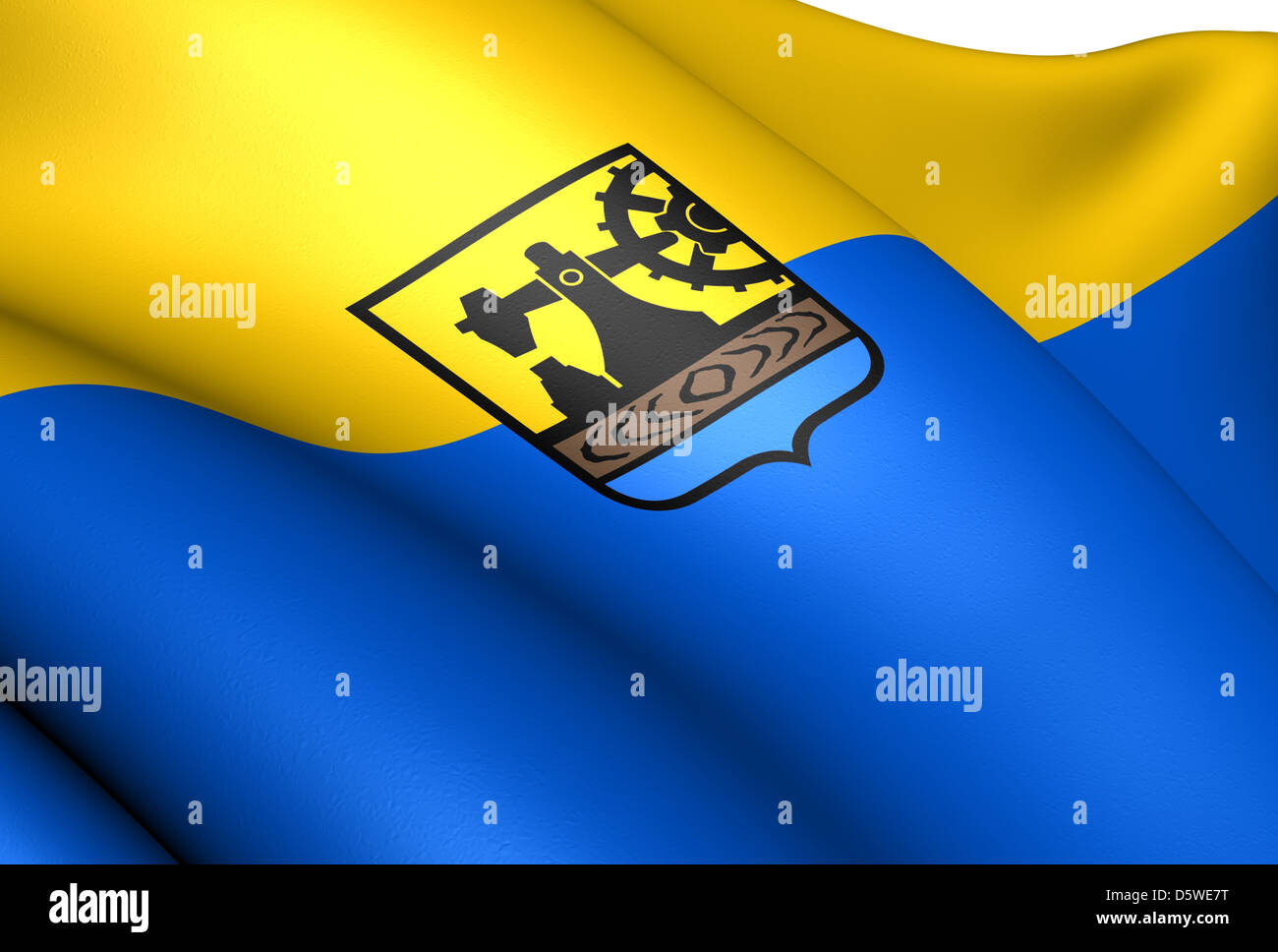 Flag of Katowice Stock Photo - Alamy