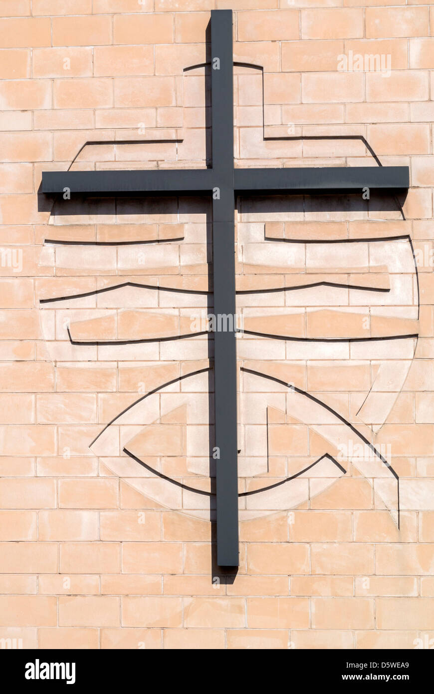 a cross on a church Stock Photo - Alamy