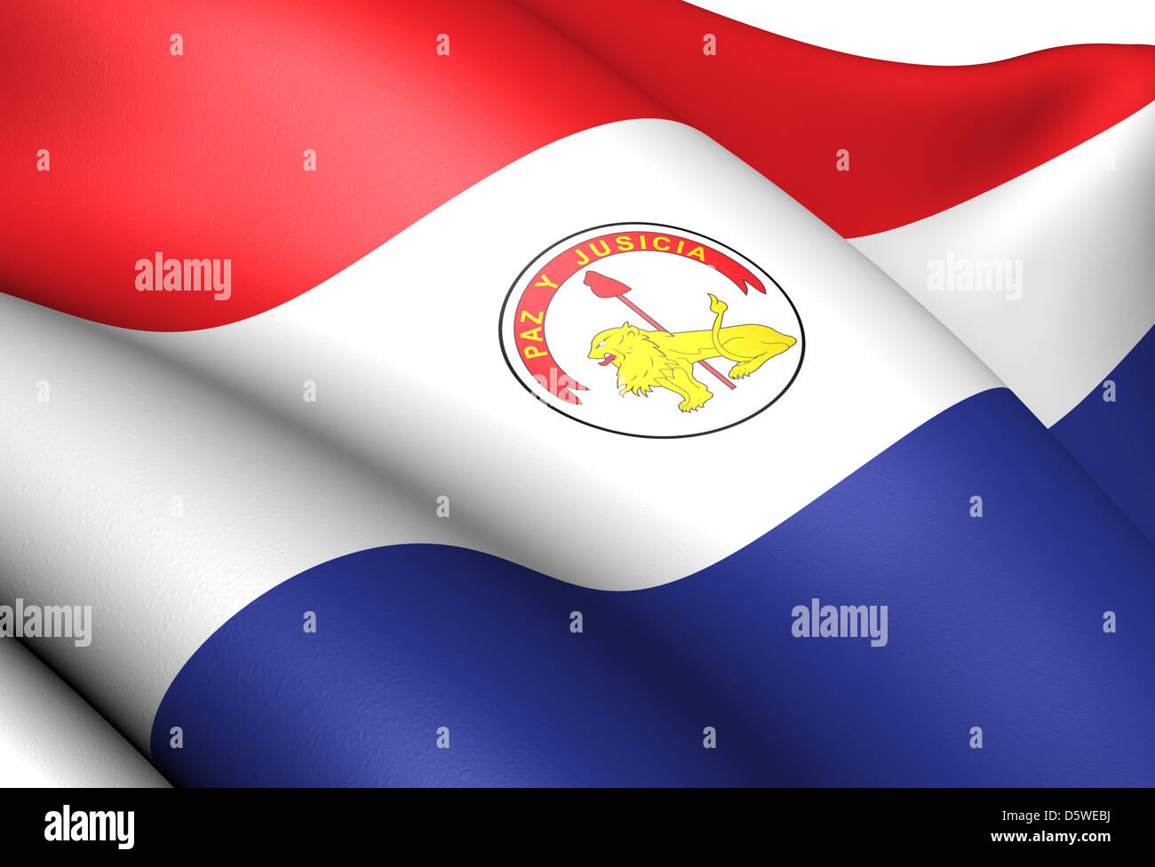 Flag of Paraguay (Reverse). Close Up Stock Photo - Alamy