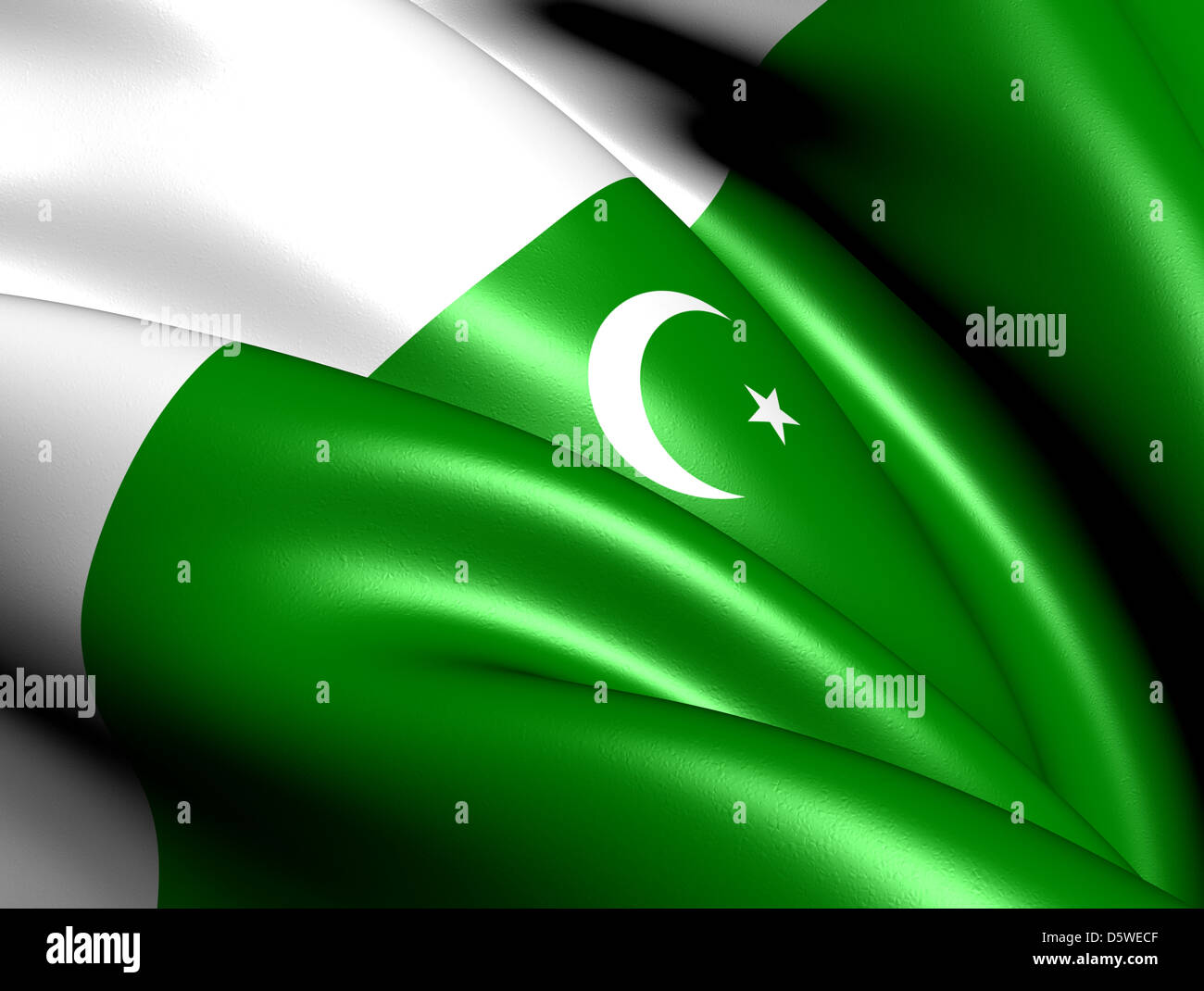 Flag of Pakistan. Close Up Stock Photo - Alamy