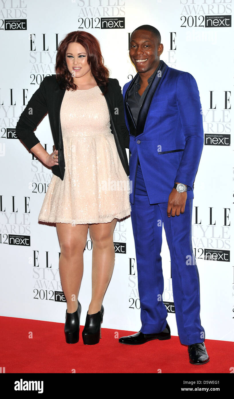 Dizzee Rascal and Katie Pepper ELLE Style Awards held at the Savoy ...