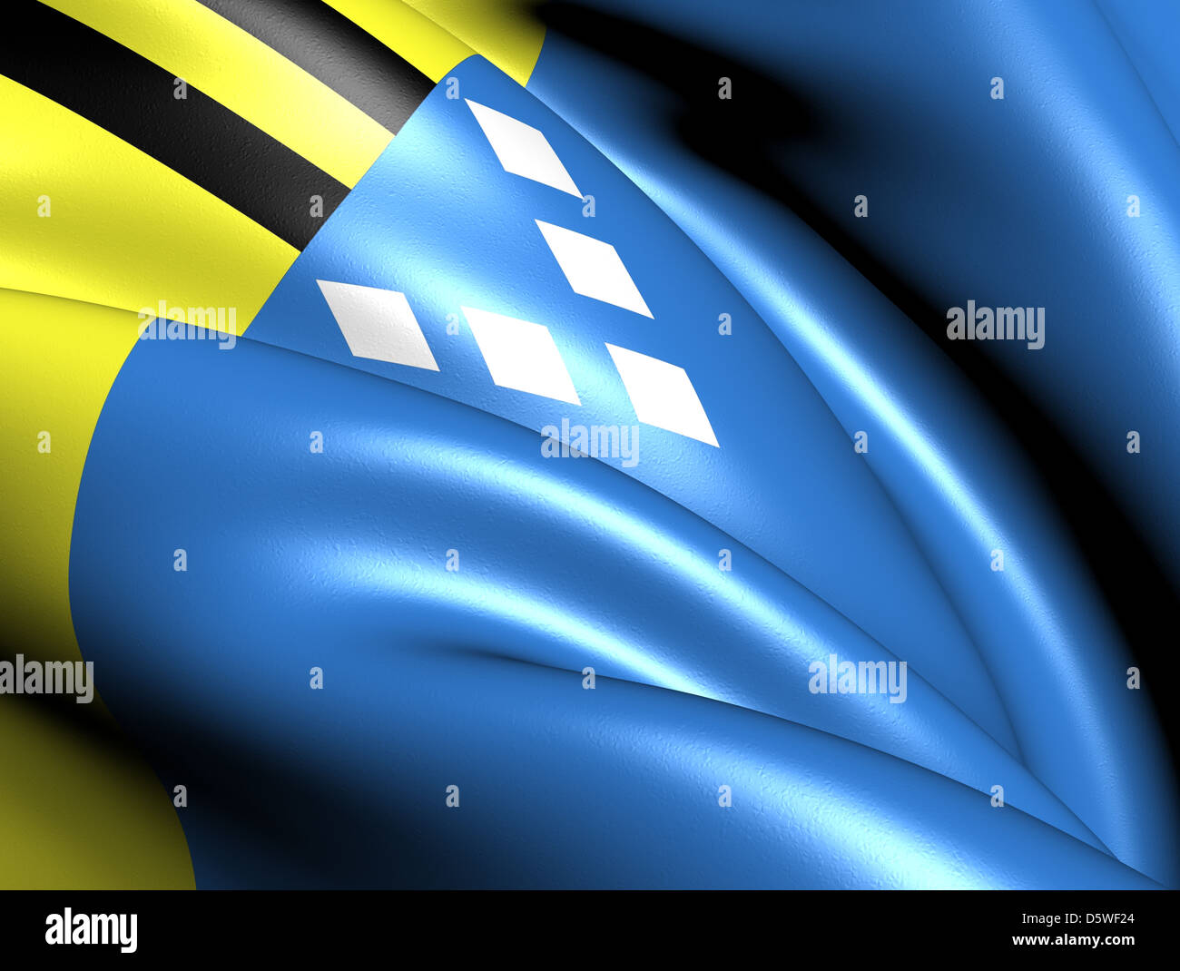 Flag of Sudwest-Fryslan Stock Photo - Alamy
