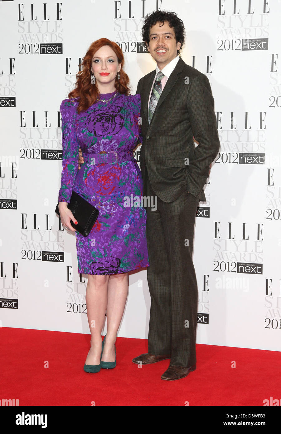 Christina hendricks husband geoffrey arend hi-res stock photography and ...