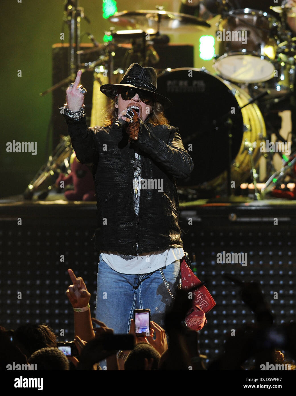 Axl Rose Guns N' Roses perform at the Fillmore Miami Beach Miami Beach ...