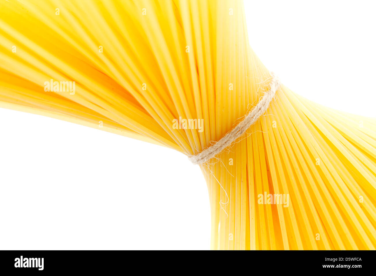 Dry spaghetti isolated on white background Stock Photo - Alamy